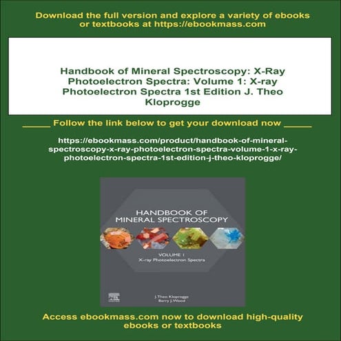 Handbook of Mineral Spectroscopy: X-Ray Photoelectron Spectra: Volume 1 ...