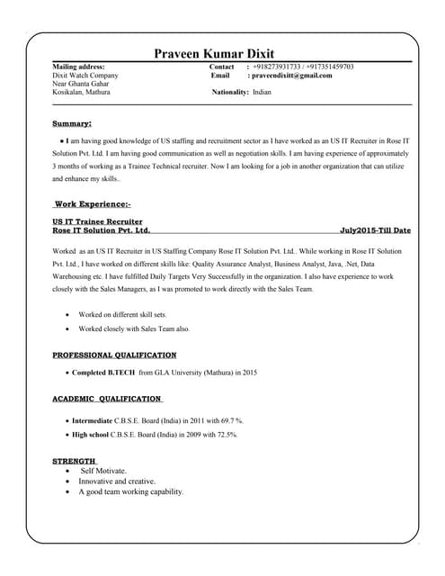 jyoti resume (1) | PDF