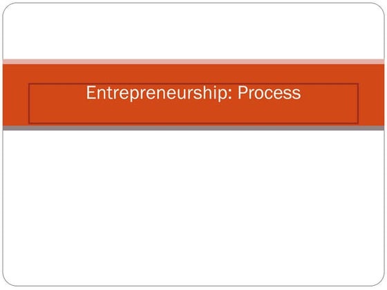 Five Stages of the Entrepreneurial Process.ppt