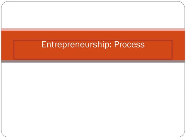 Five Stages of the Entrepreneurial Process.ppt