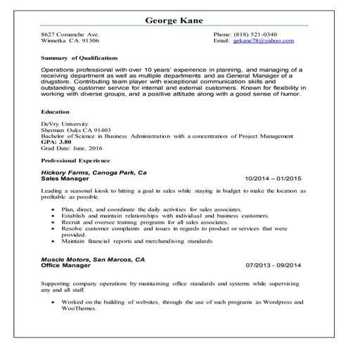 Jerry Resume | PDF