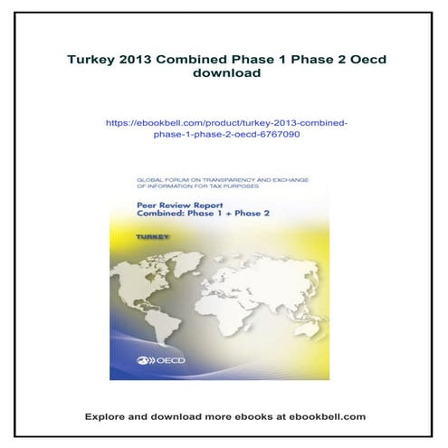 Turkey 2013 Combined Phase 1 Phase 2 Oecd | PDF