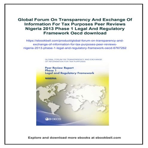 Global Forum On Transparency And Exchange Of Information For Tax ...