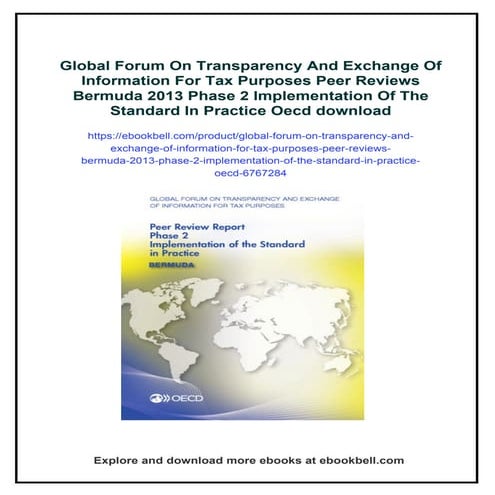 Global Forum On Transparency And Exchange Of Information For Tax ...