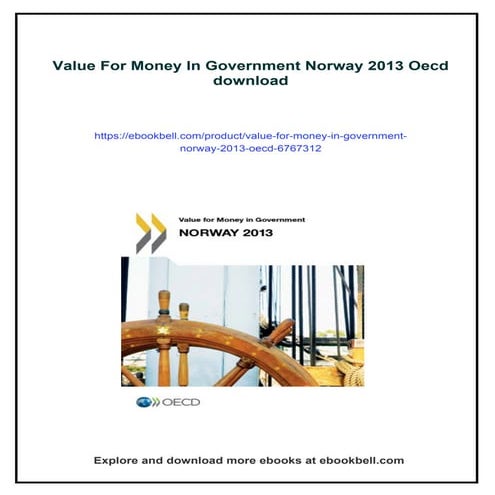 Value For Money In Government Norway 2013 Oecd | PDF