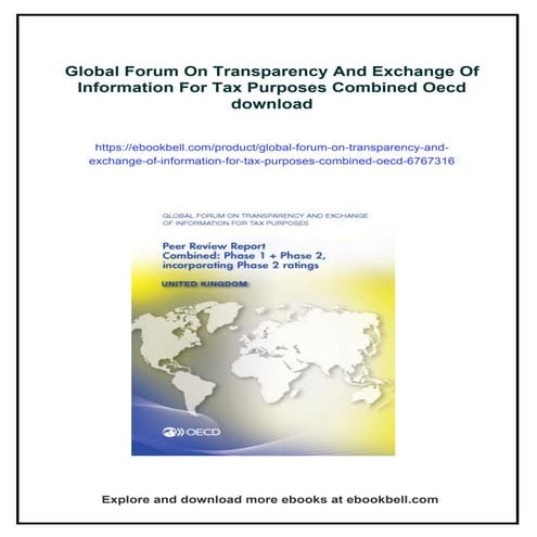Global Forum On Transparency And Exchange Of Information For Tax ...