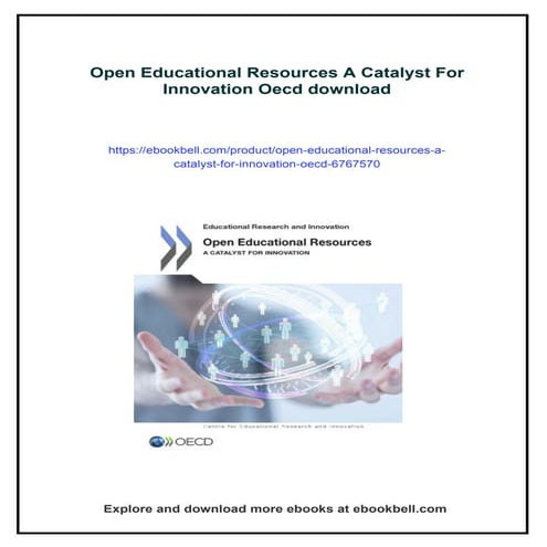 Open Educational Resources A Catalyst For Innovation Oecd | PDF