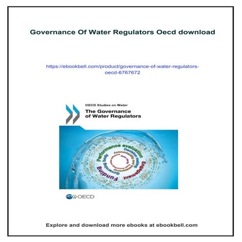 Download full ebook of Governance Of Water Regulators Oecd instant download pdf | PDF