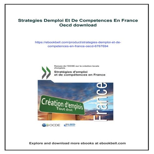 Strategies Demploi Et De Competences En France Oecd | PDF