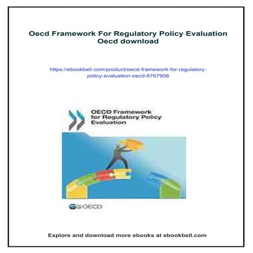 Oecd Framework For Regulatory Policy Evaluation Oecd | PDF
