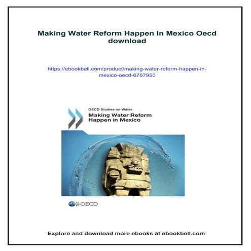 Making Water Reform Happen In Mexico Oecd | PDF