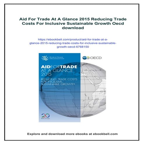 Aid For Trade At A Glance 2015 Reducing Trade Costs For Inclusive ...