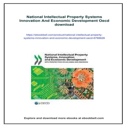 National Intellectual Property Systems Innovation And Economic ...