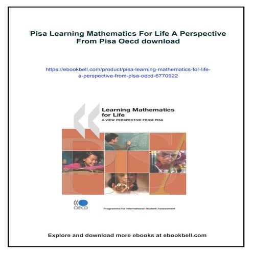 Pisa Learning Mathematics For Life A Perspective From Pisa Oecd | PDF