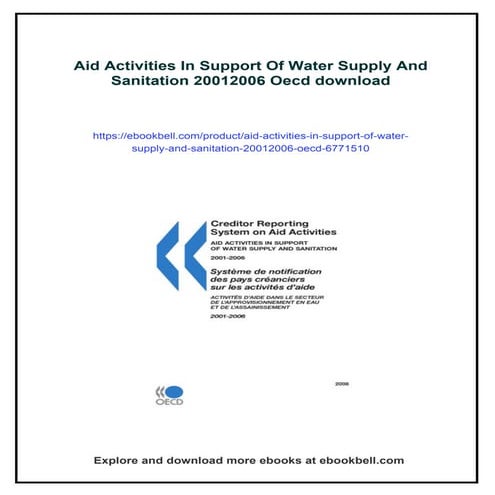 Aid Activities In Support Of Water Supply And Sanitation 20012006 Oecd ...