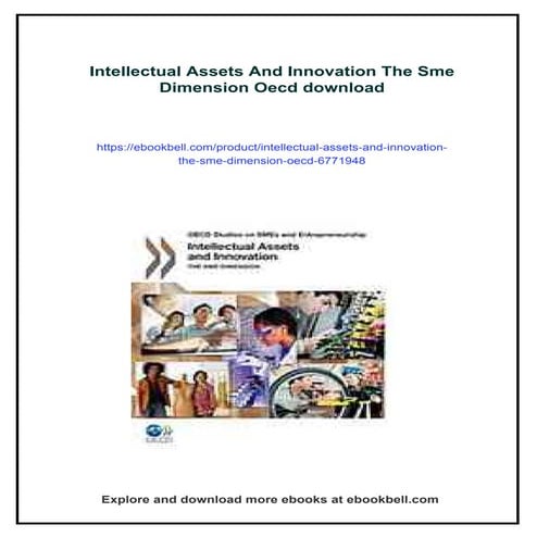 Intellectual Assets And Innovation The Sme Dimension Oecd | PDF