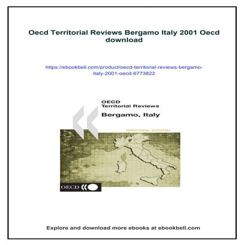 Oecd Territorial Reviews Bergamo Italy 2001 Oecd | PDF