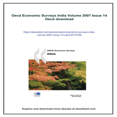 Oecd Economic Surveys India Volume 2007 Issue 14 Oecd | PDF