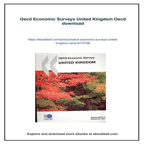 Oecd Economic Surveys United Kingdom Oecd | PDF