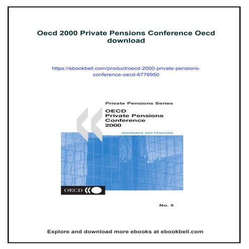 Oecd 2000 Private Pensions Conference Oecd | PDF
