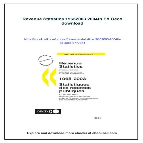Revenue Statistics 19652003 2004th Ed Oecd | PDF