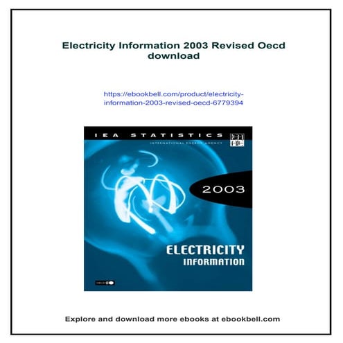 Electricity Information 2003 Revised Oecd | PDF