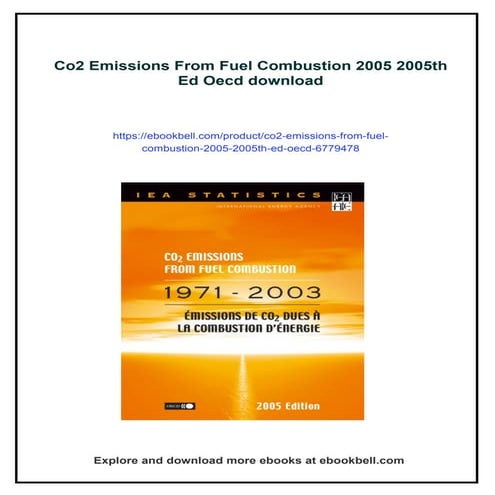 Co2 Emissions From Fuel Combustion 2005 2005th Ed Oecd | PDF