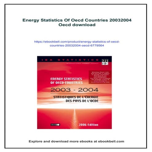 Energy Statistics Of Oecd Countries 20032004 Oecd | PDF