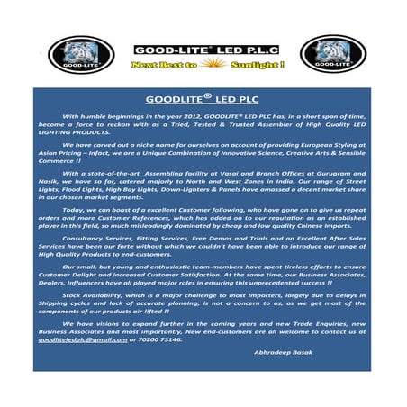 goodlite catalogue | PDF