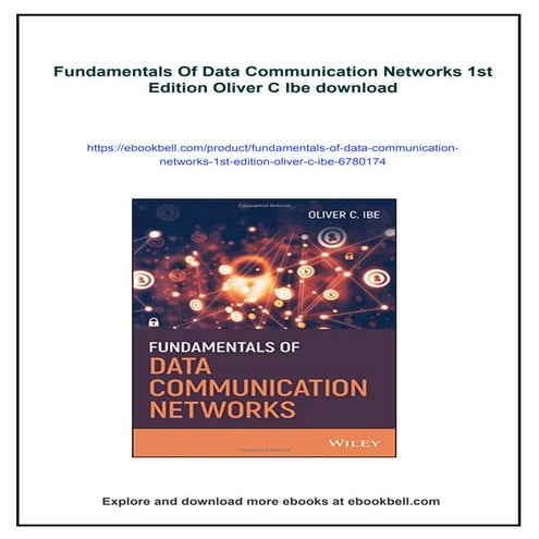 Fundamentals Of Data Communication Networks 1st Edition Oliver C Ibe | PDF