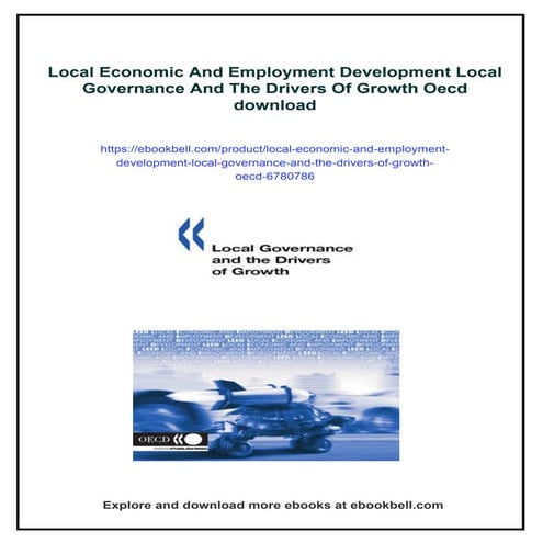 Local Economic And Employment Development Local Governance And The ...