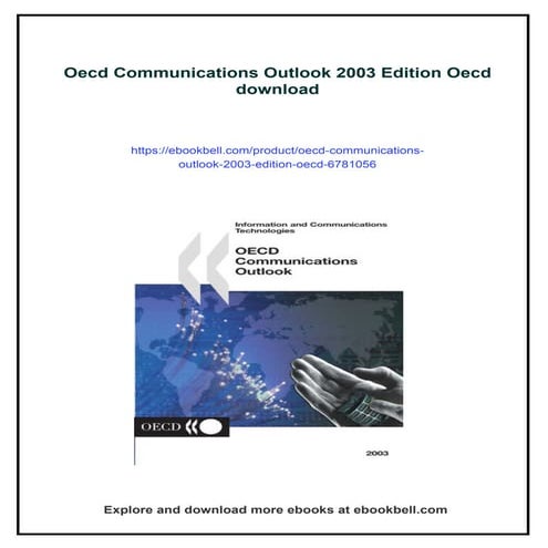 Oecd Communications Outlook 2003 Edition Oecd | PDF