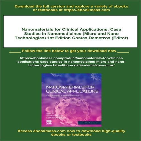 Nanomaterials for Clinical Applications: Case Studies in Nanomedicines (Micro and Nano ...
