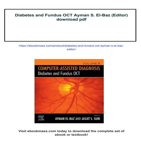 Diabetes and Fundus OCT Ayman S. El-Baz (Editor) | PDF