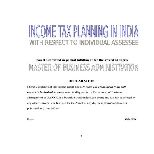 339388655 income-tax-planning-in-india-with-respect-to-individual ...