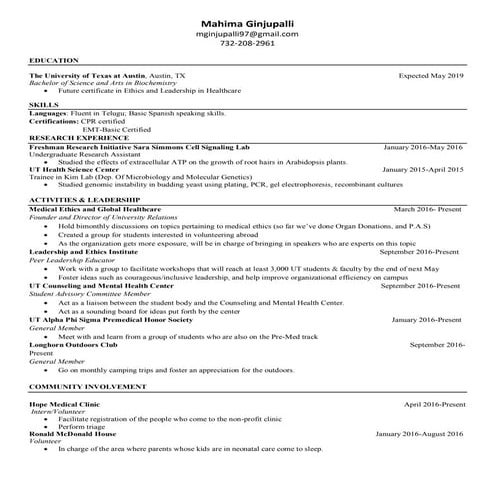 Resume | PDF
