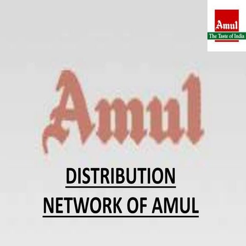 33950885 amul-distribution | PPTX