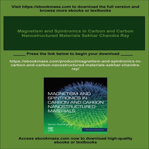Magnetism and Spintronics in Carbon and Carbon Nanostructured Materials ...