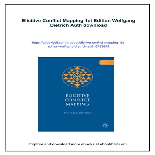 Elicitive Conflict Mapping 1st Edition Wolfgang Dietrich Auth | PDF