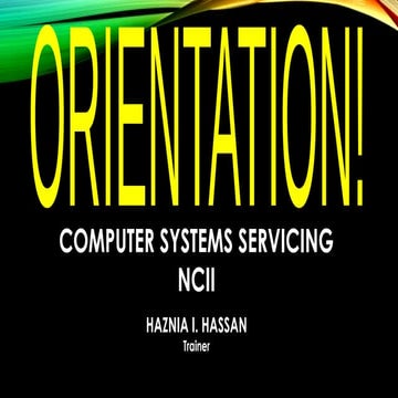 TESDA TM1 Portfolio Computer Systems Servicing NC II | PDF