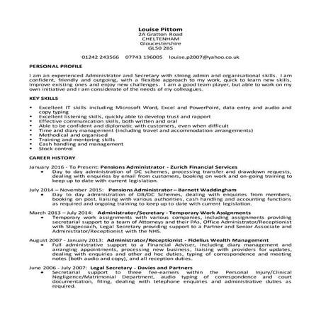 Current CV 2016 | DOCX