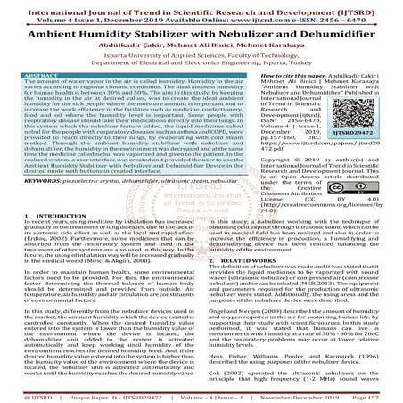 Ultrasonic Humidifier Applications in HVAC system | PDF