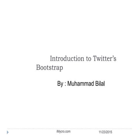 bootstrap | PPT
