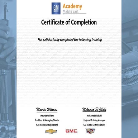 GM Certificate | PDF