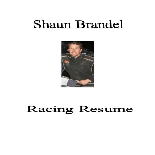 2017 Racing Resume | DOCX