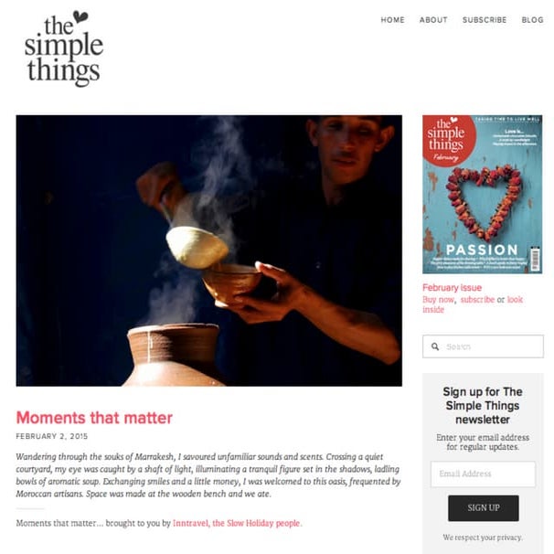 The Simple Things, Moments that Matter | PPT