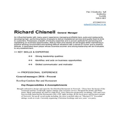 CV Linda New Style English | DOC