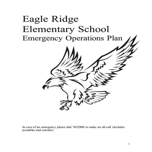 Eagle Ridge Elementary School Emergency Operations Plan | DOCX