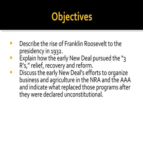 FDR & the New Deal | PPT