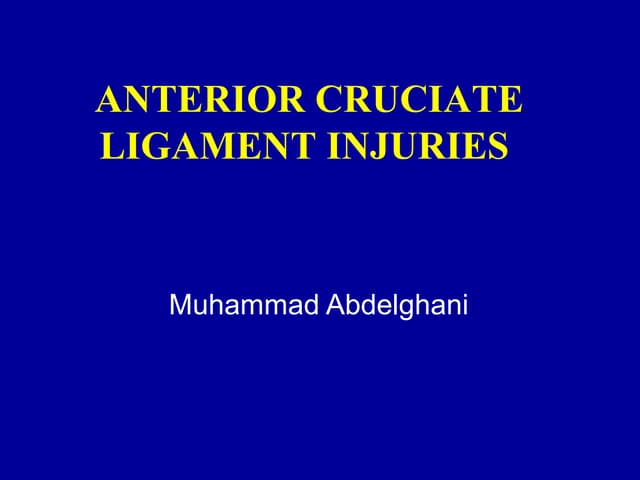 Revision ACL Reconstruction - A Case Presentation and Literature Review ...